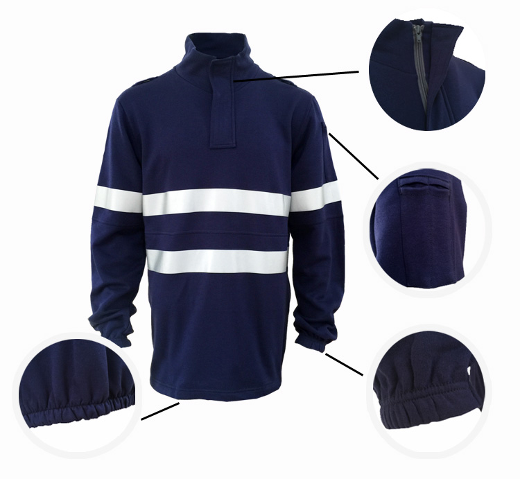 modacrylic cotton flame resistant sweatshirt